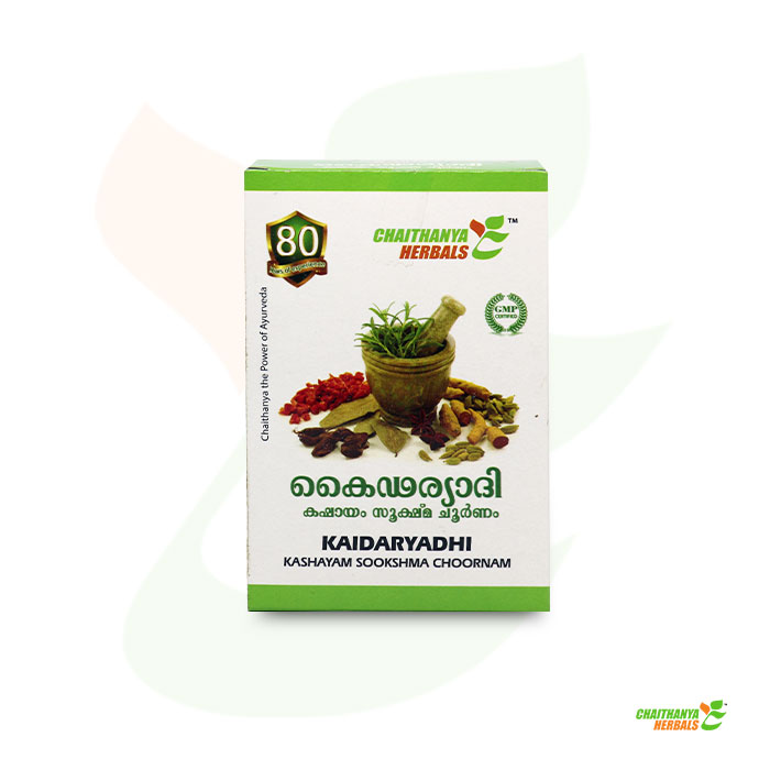Kaidaryadhi Kashayam Sookshma Choornam - Chaithanya Herbals